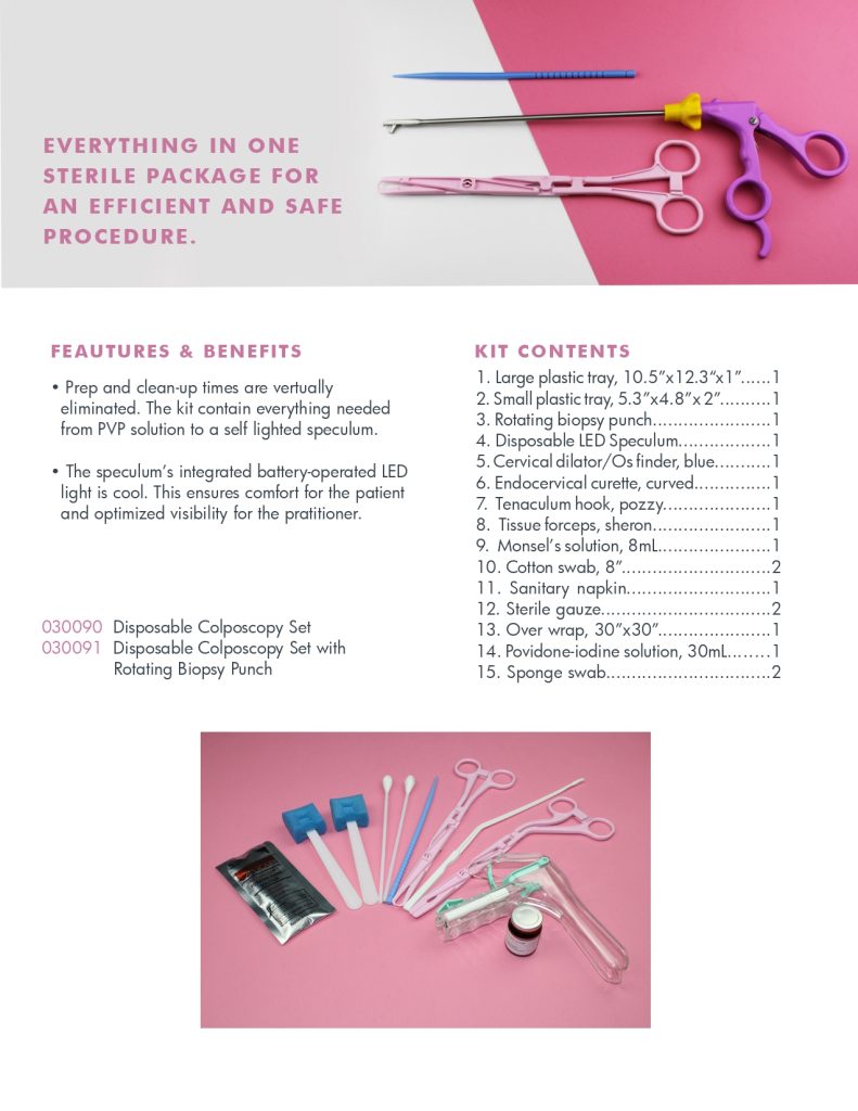 Medgyn Disposable Colposcopy Set - Benway
